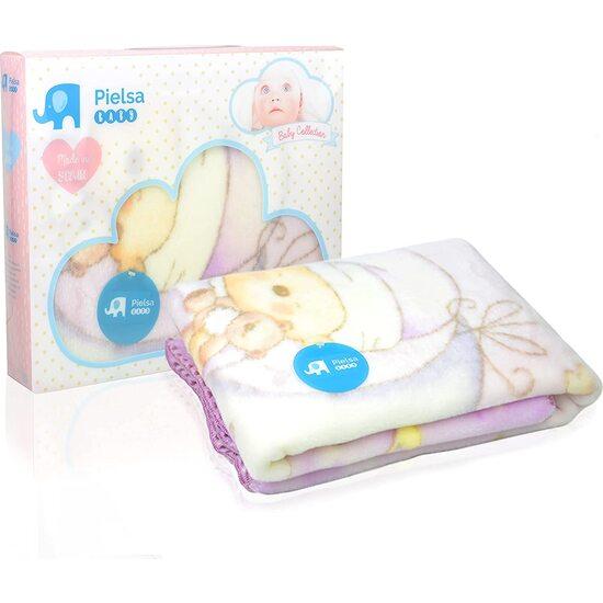 PIELSA BABY - Manta Cuna Bebé Hipoalergénica y Antiácaros – Manta Bebé Extrasuave- Ligera y ...