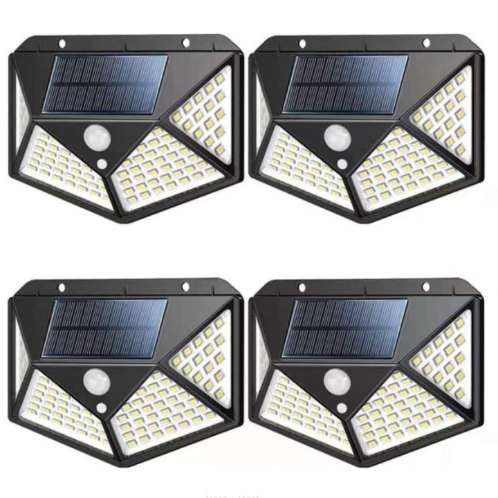 Lámpara de Pared Solar Recargable de 4 Luz de Jardín al Aire Libre ...
