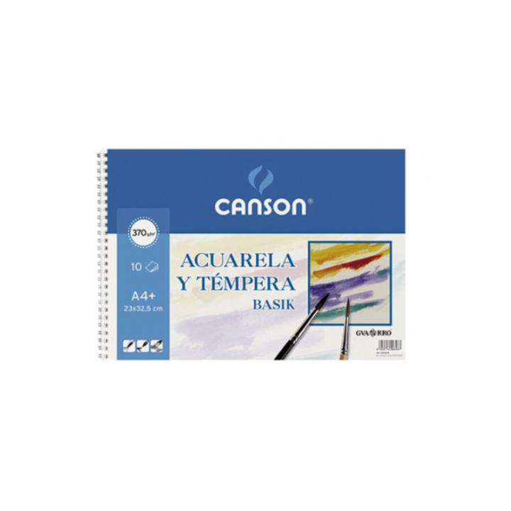 BLOC 10 HOJAS ACUARELA A4+ 370G GUARRO CANSON C200400698 | Miravia