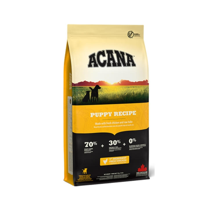 ACANA - Puppy Recipe - Alimento Completo en Pienso Seco para Perros Cachorros (hasta 25 kg en ...