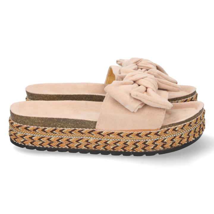 Davinia Shoes Sandalia para Mujer, Lazo en Pala, con Piso de Bio y Yute ...