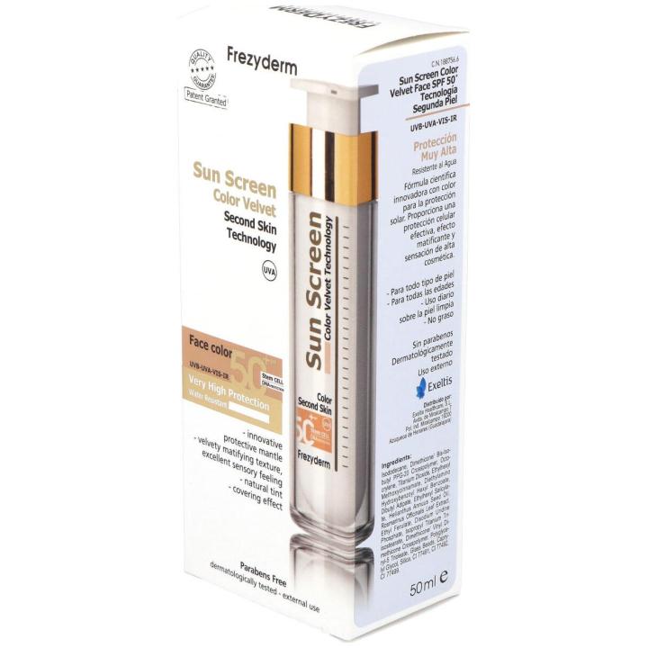 Sun Screen Color Velvet Spf 50+ Crema Solar 50Ml. | Miravia