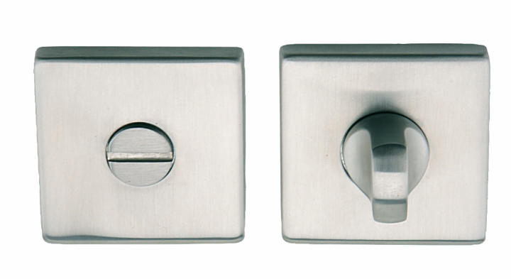 AZERO - Muletilla con desbloqueo acero inoxidable roseta cuadrada dos ...