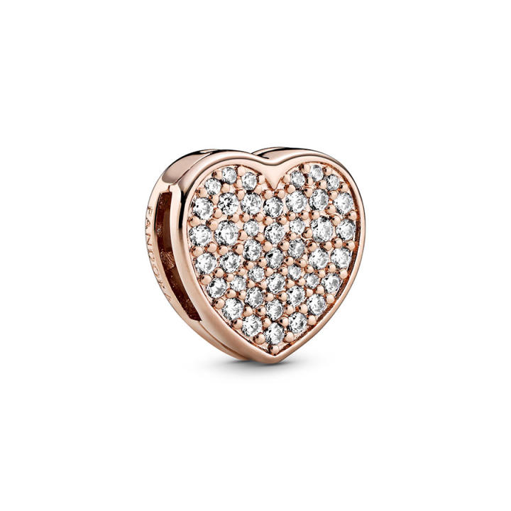 Pandora Charm Corazón en pavé Rose 788684C01 , para Mujer | Miravia