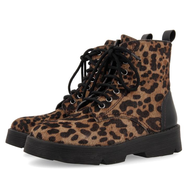 Gioseppo Botines Estampado Animal Marrón Niña | Miravia