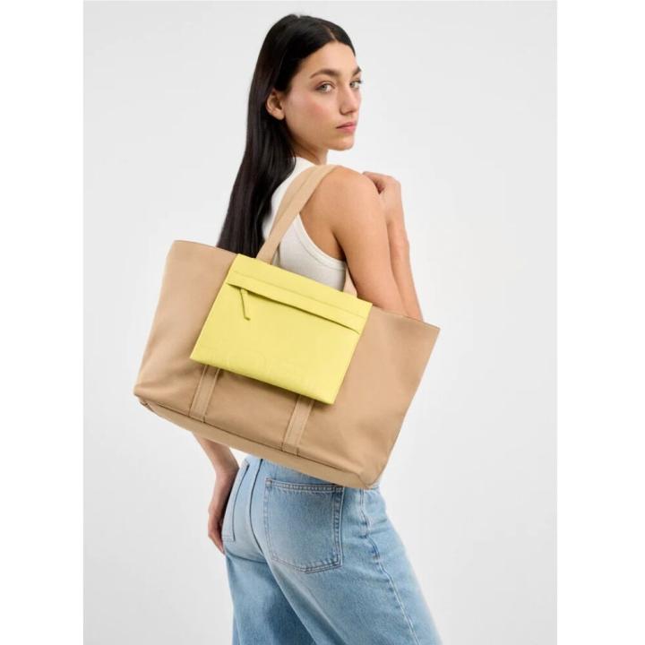 Bolso Marron The Hoff Brand Shopper Nylon Daily Camel | Miravia