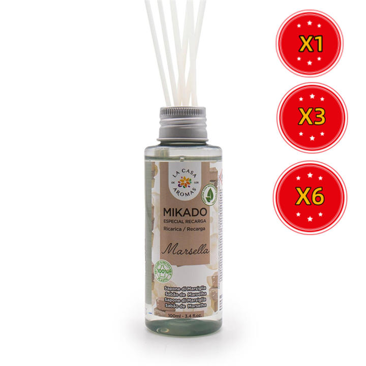 Mikado Fragancias Exquisitas 100 Ml - Pack 6 Unidades Aromaterapia para ...