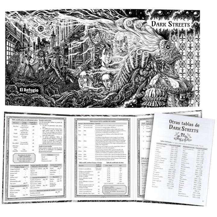 Asmodee - Juego de mesa Dark Streets. Pantalla del Director de juego | Miravia