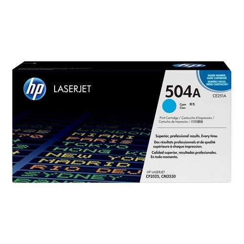 Hp ce251a cyan cartucho de toner original - 504a | Miravia