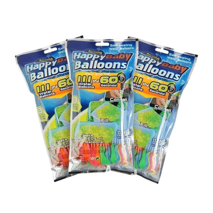 PACK 3 Globos de agua con 330 globos total, con 60 SEGUNDOS RELLENADOS ...