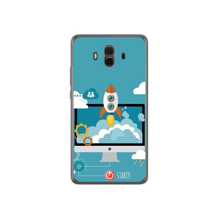 Tumundosmartphone Funda Gel Tpu para Huawei Mate 10 Diseño Cohete ...