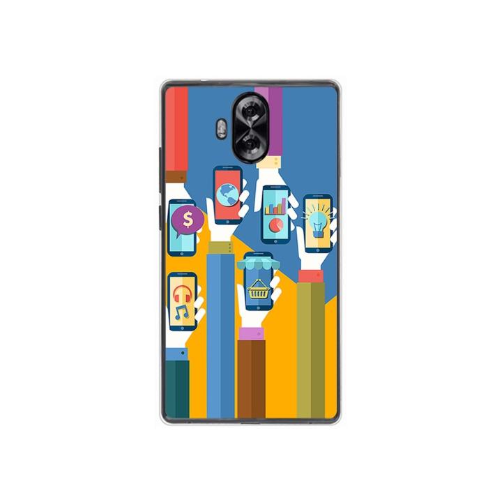 Tumundosmartphone Funda Gel Tpu para Doogee Mix Lite Diseño Apps ...