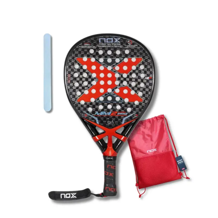 Pala de Pádel Nox MM2 PRO by Manu Martín + 1 Gymsack Nox + 1 Protector ...