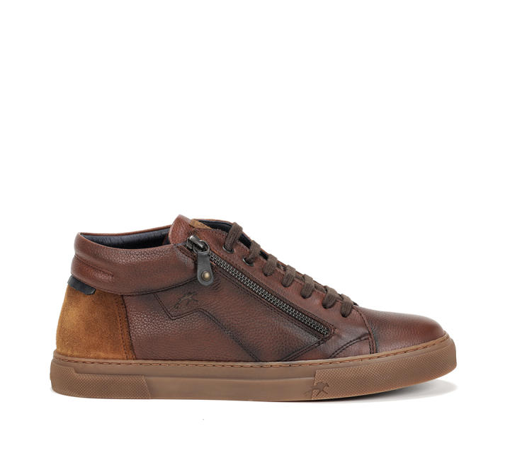 Zapatillas de Piel Hombre Fluchos NIKO F1550 - Deportivo Marrón ...