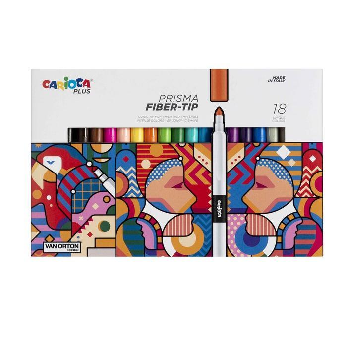 UNIVERSAL ROTULADOR CARIOCA PLUS PRISMA 18 COLORES SURTIDOS CARIOCA ...