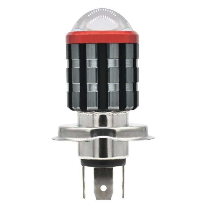 Bombilla LED Infitary H4 BA20D Para MOTO Lente De Ojo De Pez Blanco Y Amarillo DC10-80V AC12V ...