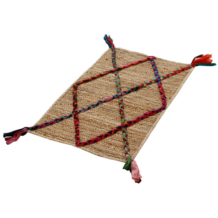 CAPRILO REGALOS & DECORACIÓN Alfombra Decorativa Étnica de Yute y ...