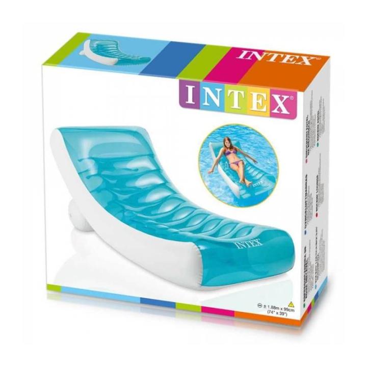 Intex Sillón Lounge Rockin 188x99 Cm. Hinchable Ergonómico con ...
