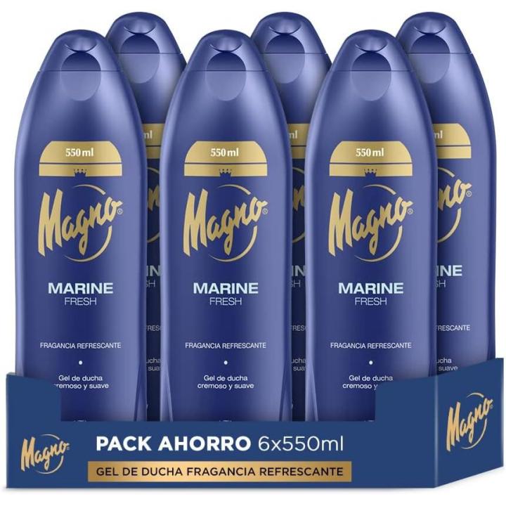 Gel de Ducha Magno Marine Fresh 550ml (Pack de 6) - Regenera y ...