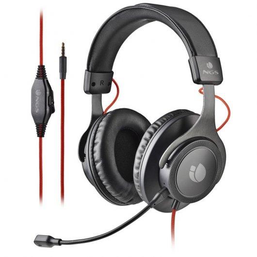 Ngs cross trail auriculares con microfono dual - diadema ajustable ...