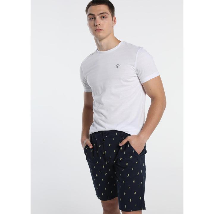 SIX VALVES - Camiseta basica manga corta tejido jacquard con logo | Miravia