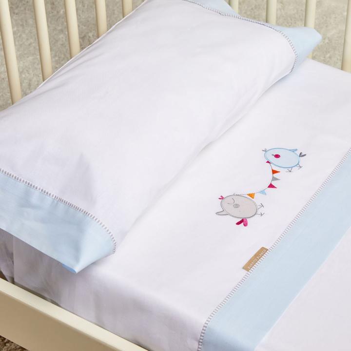 Sábanas coralina cuna bordadas Diseño 911. BURRITO BLANCO. Incluye ...
