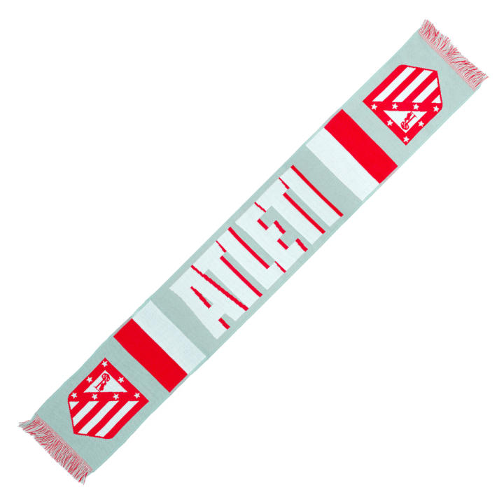Bufanda Atlético de Madrid ATLETI Escudo Rojo Color Verde 130 x 20 cm ...