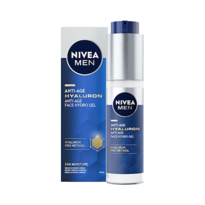 Nivea Men - Hyaluron Pro-Retinol - Crema Gel Facial, Antiedad con Ácido ...