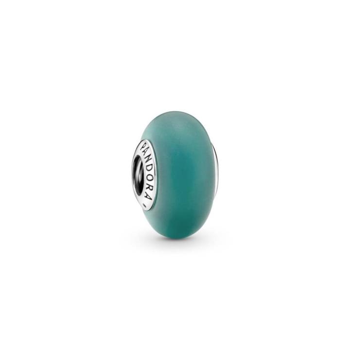Charm Pandora de plata de ley con vidrio Murano verde helado 799555C00 ...