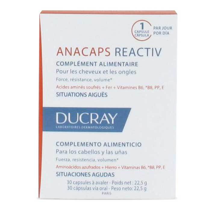 Ducray Anacaps Tri-activ Anticaida Reaccional 30 Capsulas - Fortalece ...