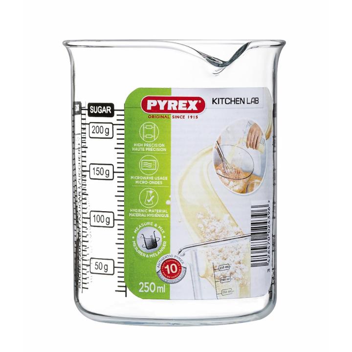 PYREX KITCHEN LAB Vaso Medidor Vidrio 8,2x7,5x9,6CM Transparente Brillo ...
