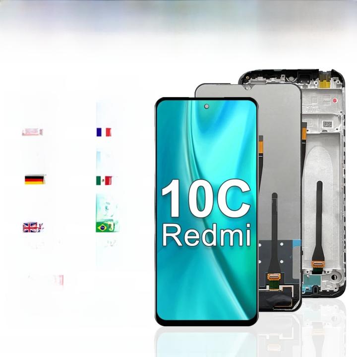 Pantalla LCD De 6.71" Para Xiaomi Redmi 10C Con Marco Y Digitizador De ...