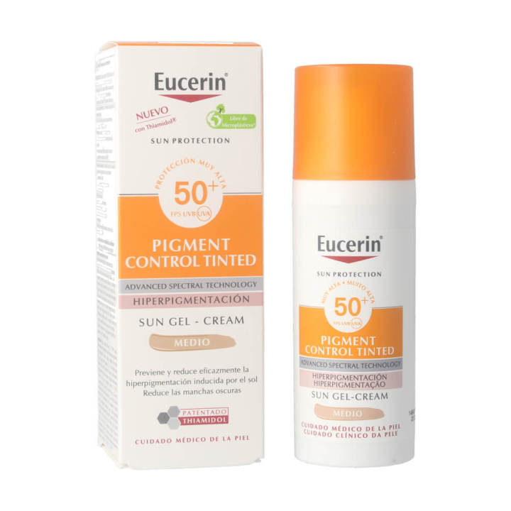 Eucerin Sun Protection 50+ Pigment Control Color Medio 50 ml | Miravia