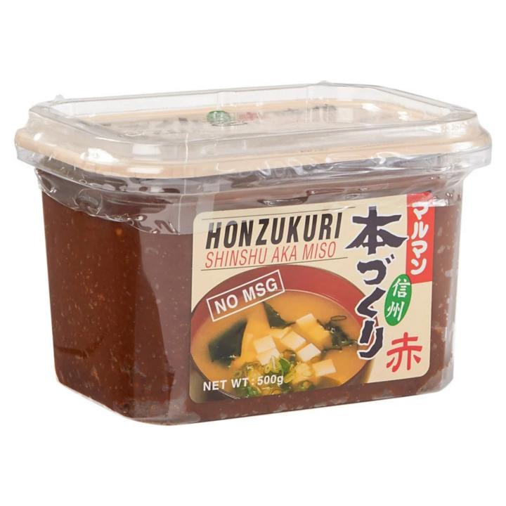 HONZUKURI Shinshu Aka Rojo 500g-Miso Rojo ¡Un clásico de la cocina ...