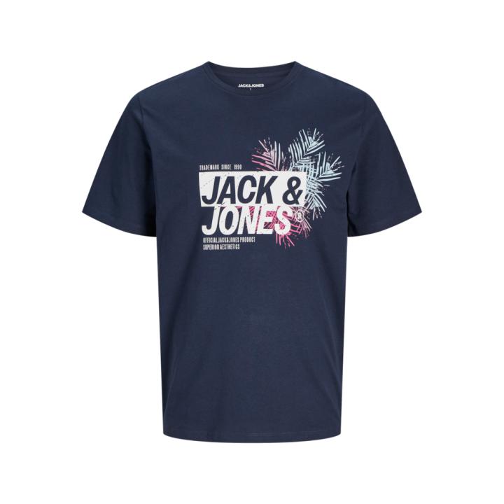 Jack & Jones Axon Tee Ss Camiseta Color Azul Oscuro - Sencilla Y Cómoda ...