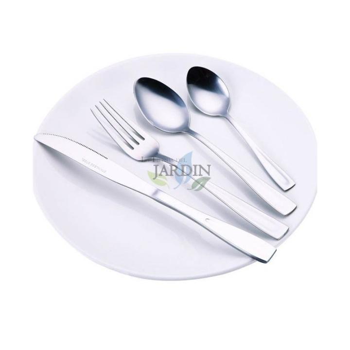 Suinga 16 Cubiertos Inoxidables: 4 Cucharas, 4 Tenedores, 4 Cuchillos ...