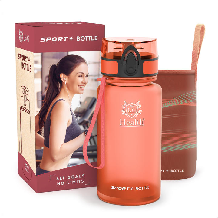 LG Health Botella de Agua Sport Naranja 350 ml. Botella Deportiva de ...