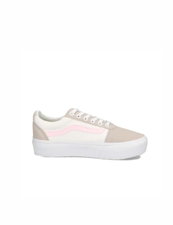 Zapatilla Vans WM Ward Platform Beige/Rosa | Miravia