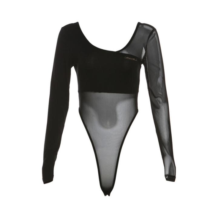 Body negro transparente manga larga - Envío Gratis* | Miravia