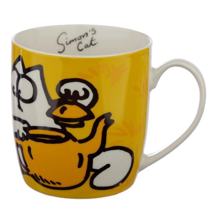 Puckator Taza de Porcelana Gato Simon's Cat Naranja 300ml | Miravia