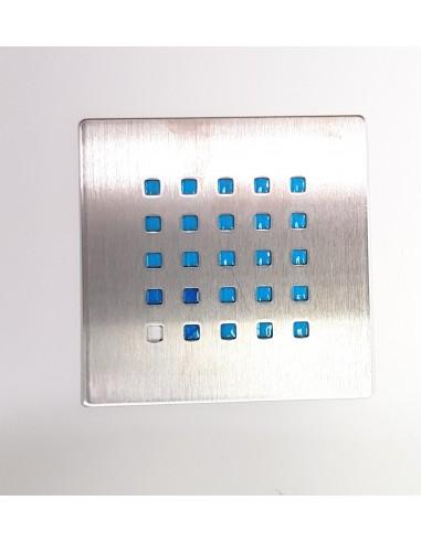 Rejilla INOX Válvula Ducha Plato Pizarra 128x128mm T-578-BC TECNOAGUA ...
