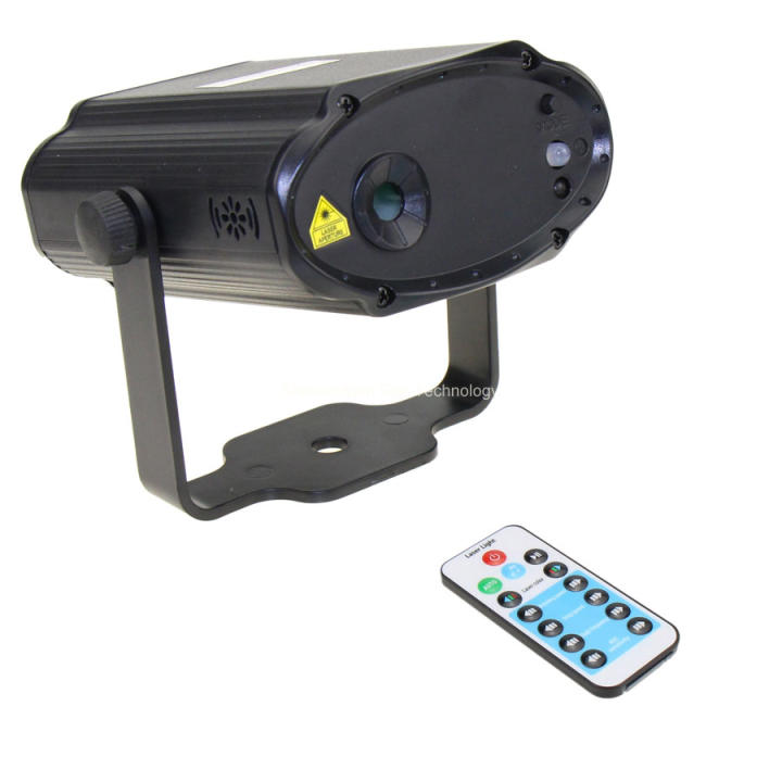 ESHINY Remote MINI RGB Laser 8 Big Patterns Projector DJ Dance Disco ...