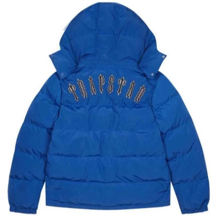 Trapstar-Chaqueta acolchada con capucha desmontable, abrigo de algodón ...