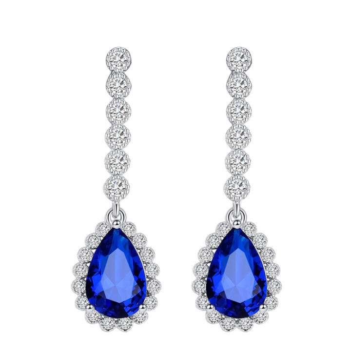 Pendientes azules y largos - Envío Gratis* | Miravia