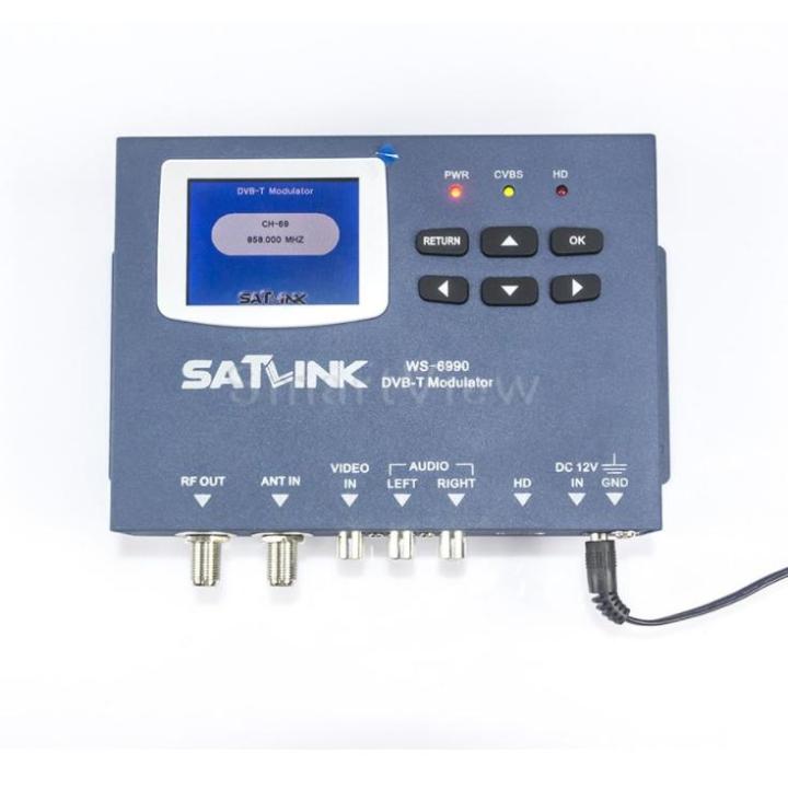 Modulador DVB-T Satlink WS-6990 para Receptor de TV Enlace Terrestre ...