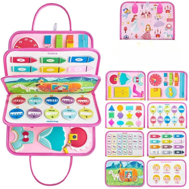 Tablero Ocupado para Bebés Juguetes de Viaje para Niños Pequeños Libro ...