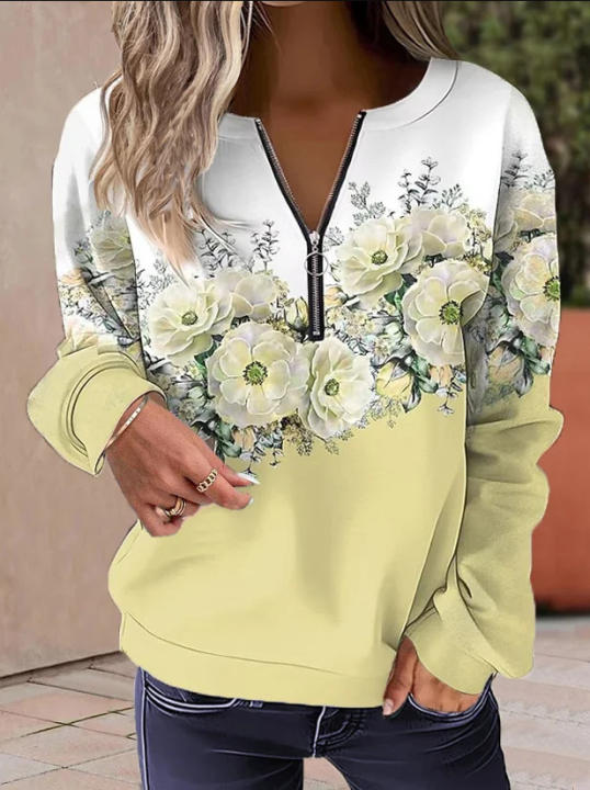 Sudaderas estampadas de moda para mujer, tops de otoño | Miravia