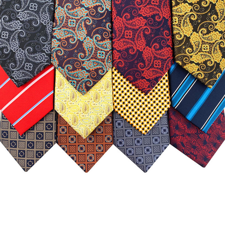 Corbatas para Hombres de Moda Diseño a Rayas de Flor de Cashew Paisley ...
