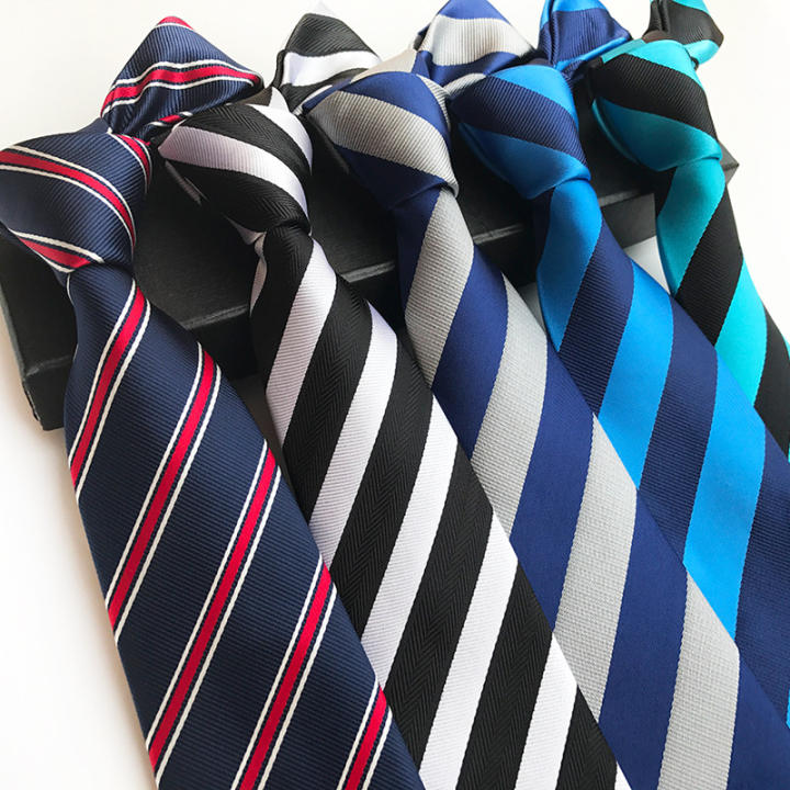 Corbatas de Moda para Hombres Diseño a Rayas Elegante 100% Seda Lavado ...