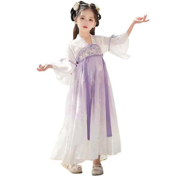 Disfraz de hada china para niñas, Hanfu, vestido de la dinastía Tang ...